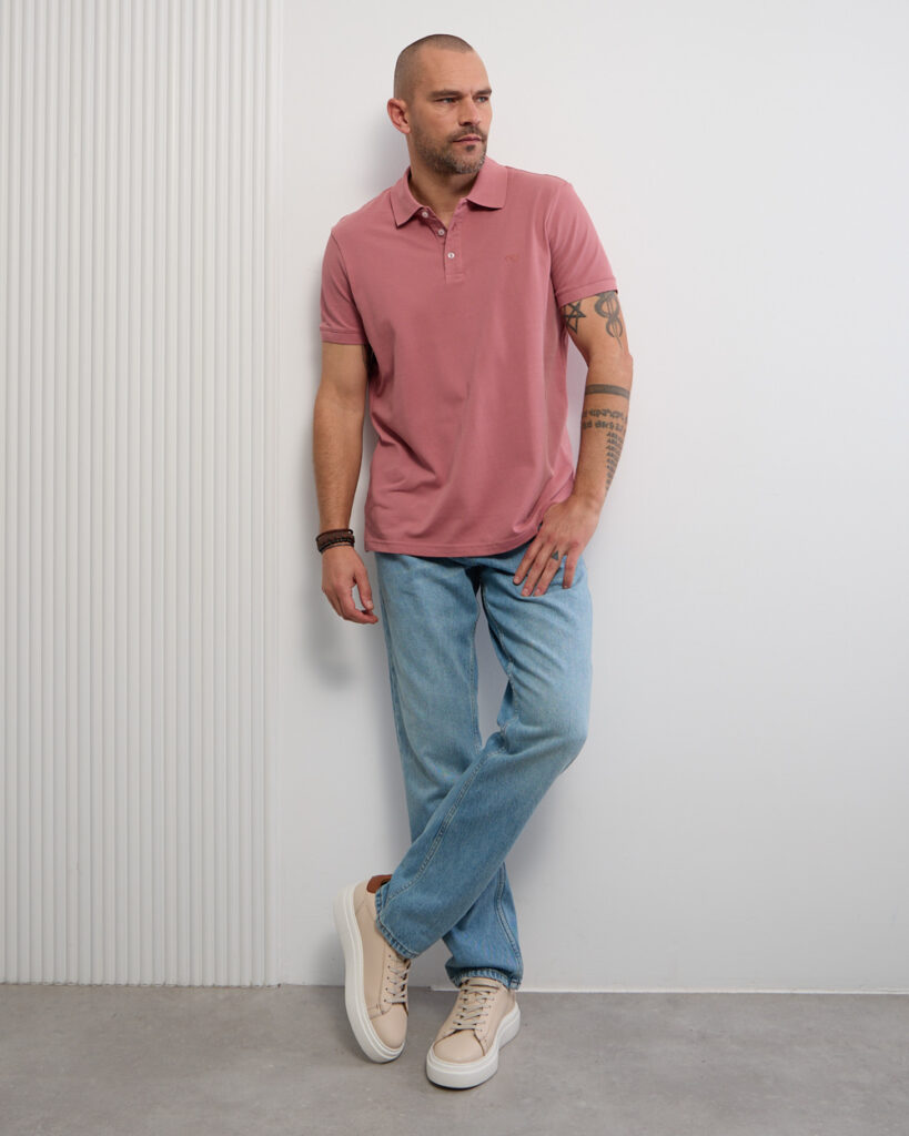 Essential Pique Pink Polo