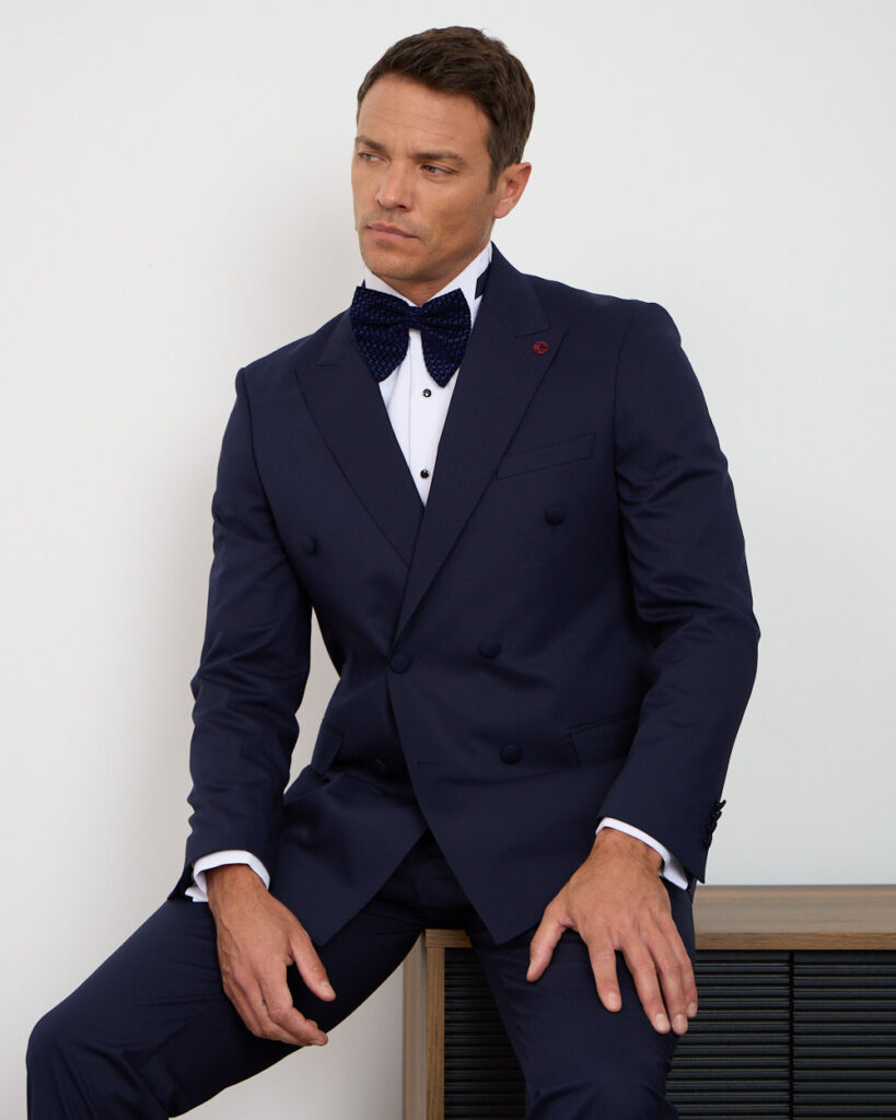 Navy Regency Double Breasted Tuxedo