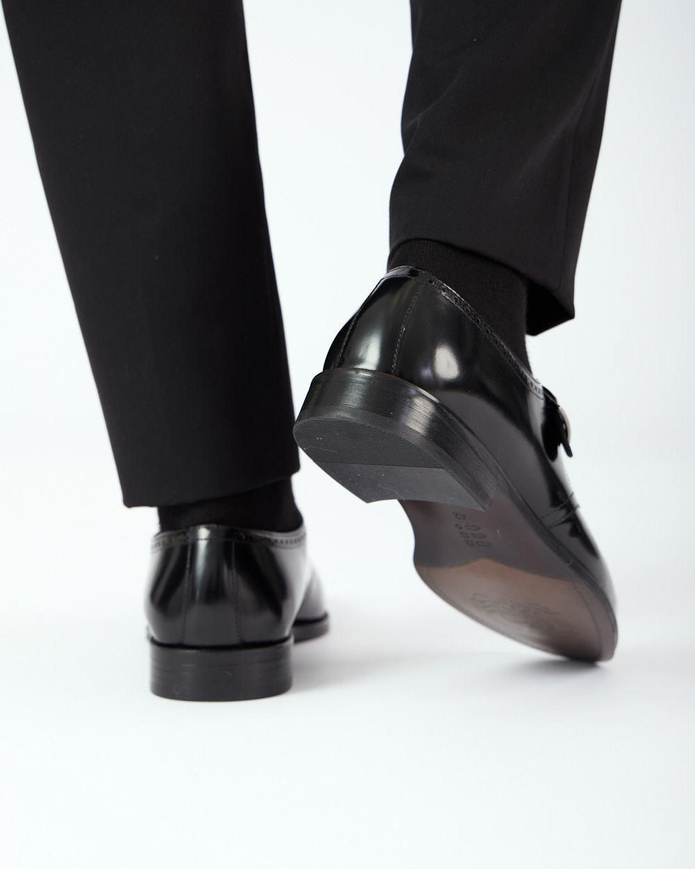 Black Elegant Buckle Ceremony Shoes