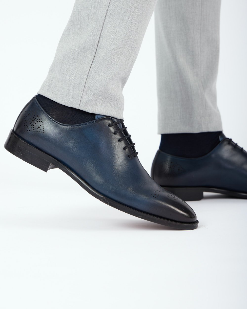 Navy Executive Brogue Lace Ups