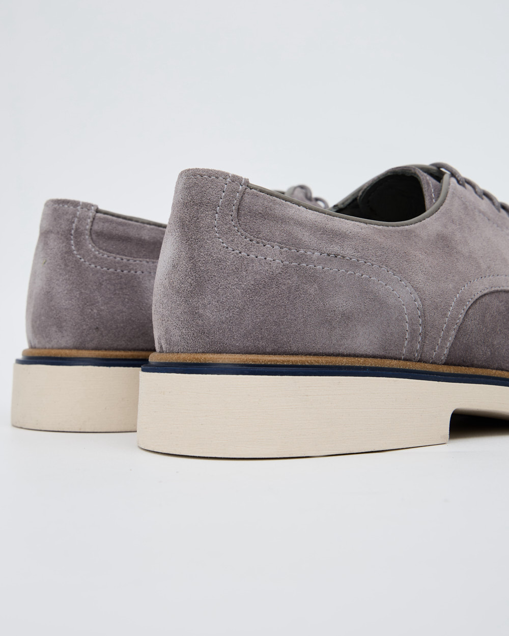 Grey Modern Suede Lace Ups
