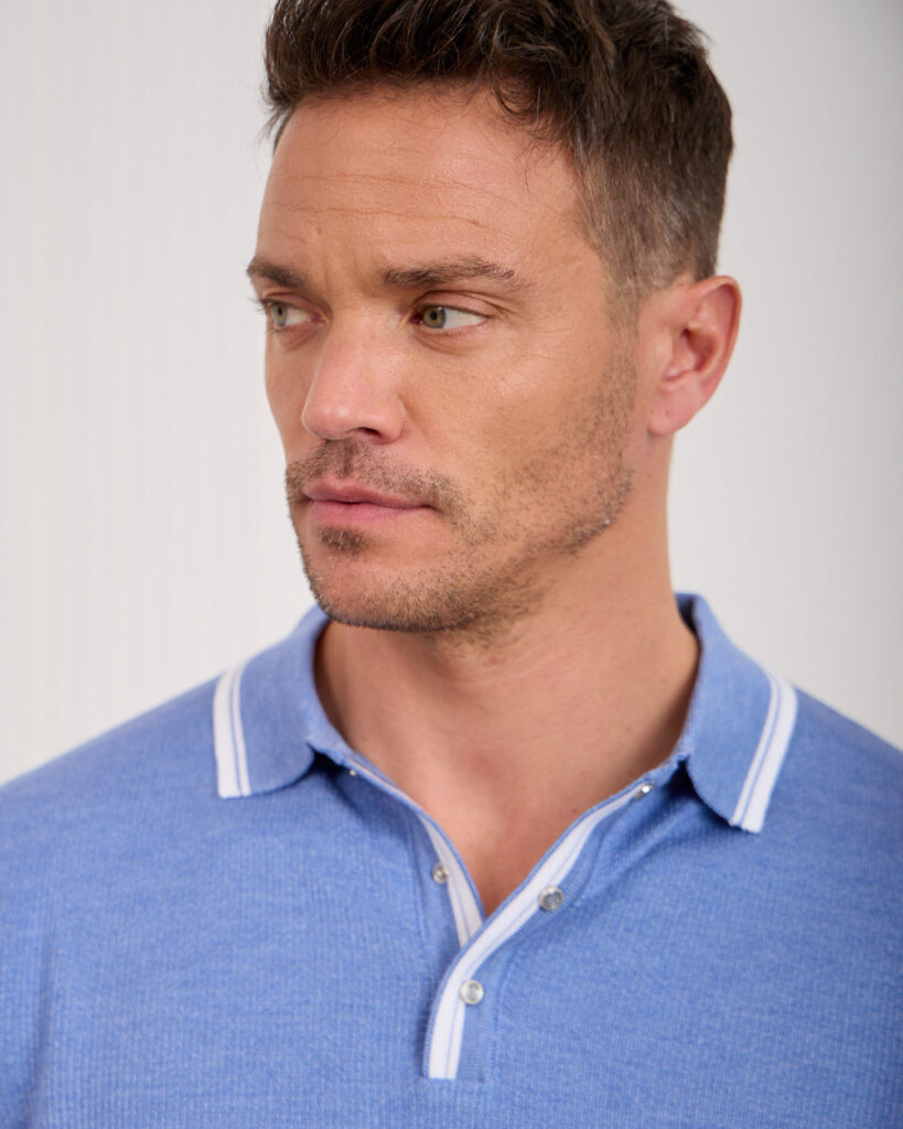 Blue Comfy Casual Polo
