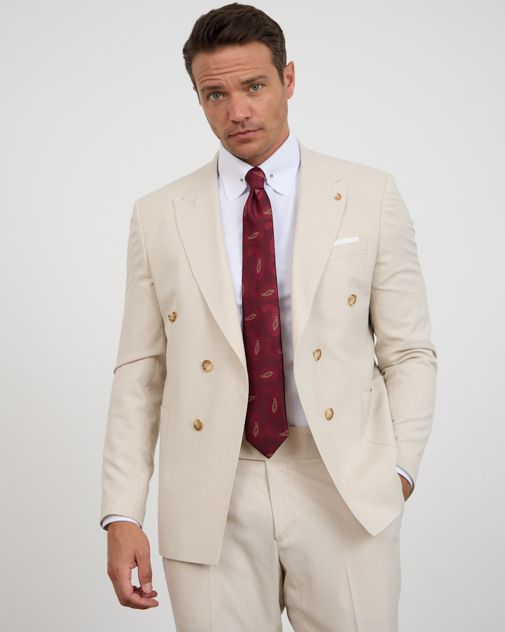 Beige Tenacious Triumph Suit